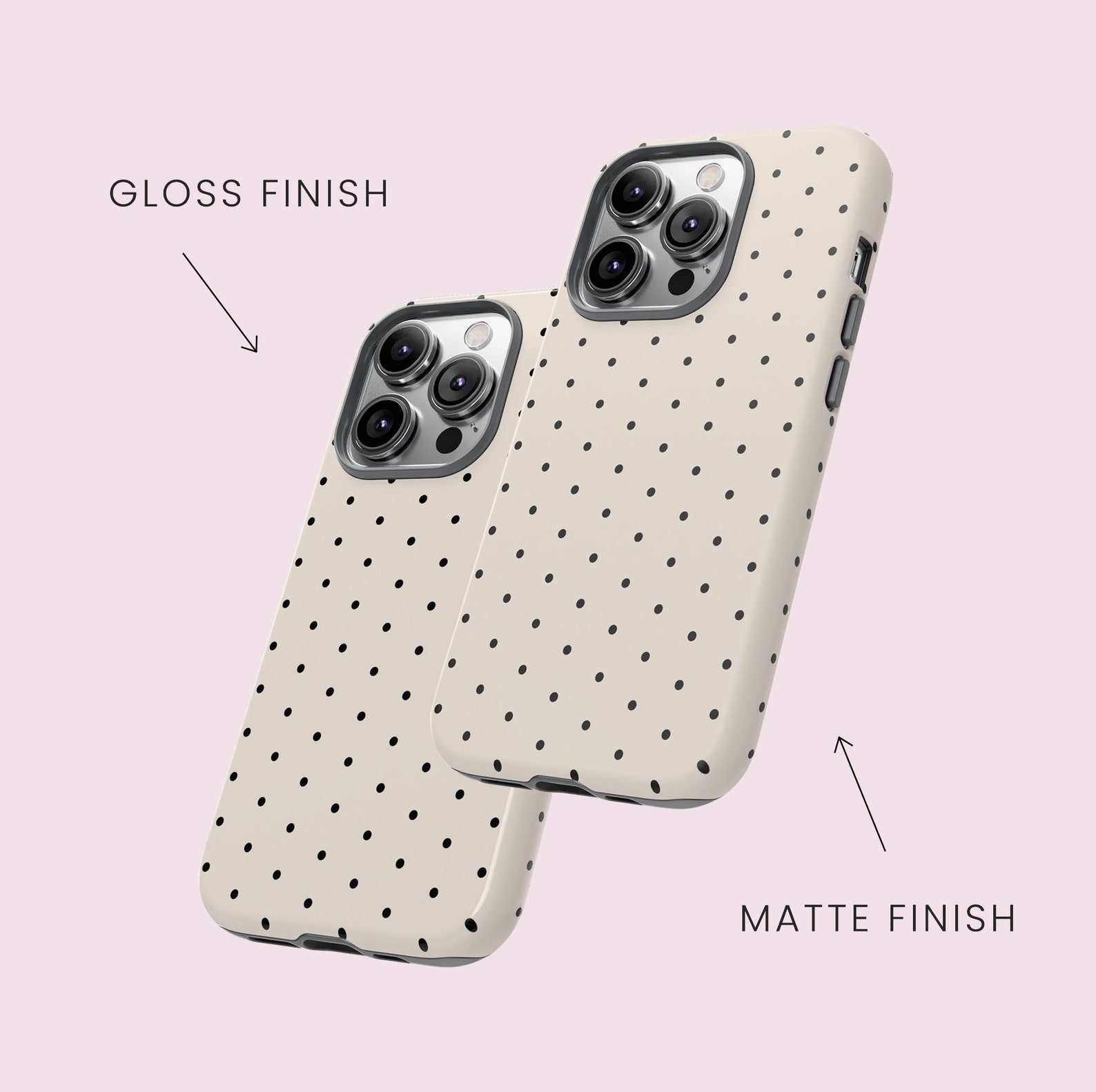 Charming Polka Dot Phone Case for iPhone 15 14 13 12 11 X XR 8pro Max ...