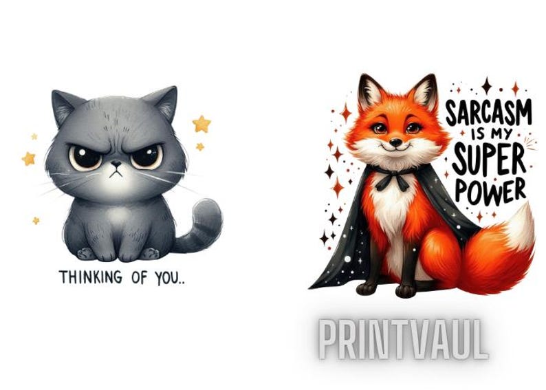 Funny Quotes Sticker Bundle | Printable Digital Stickers | Cute ...