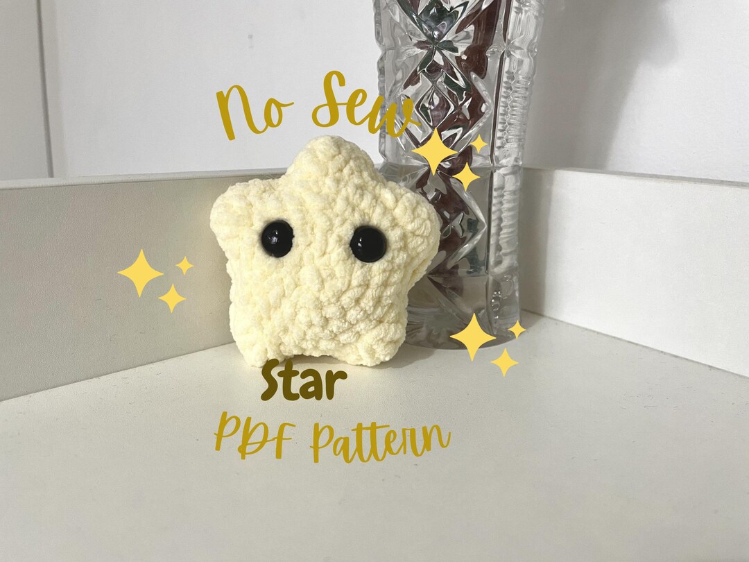 Star Plushie Crochet PDF Pattern , Digital Pattern , Crochet Pattern ...