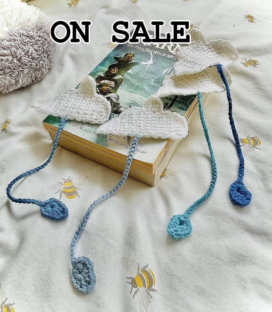 Crochet Bookmark Handmade Cloud Raindrop Bookmark for Gift - Etsy