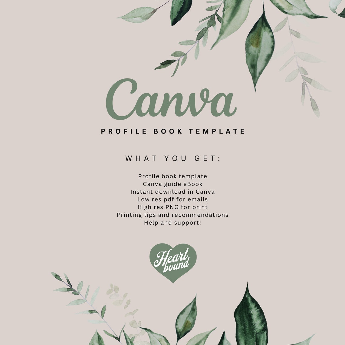 Modern Adoption Profile Template for Canva Customizable DIY ...