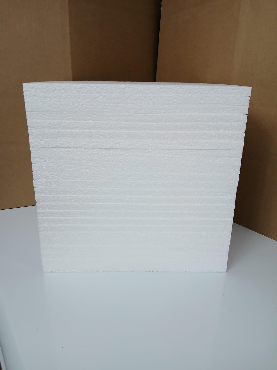 Styrofoam Sheets 12 X 12 X 1/2 Inch 24 Pcs Styrofoam EPS Arts Crafts ...