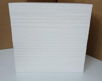 Styrofoam Sheets 12 X 12 X 1 Inch 12 Pcs Styrofoam EPS Arts Crafts ...