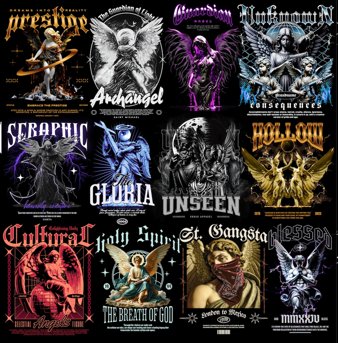 80+ Angel Streetwear T-shirts Designs, Pop Culture Designs, Graphic ...