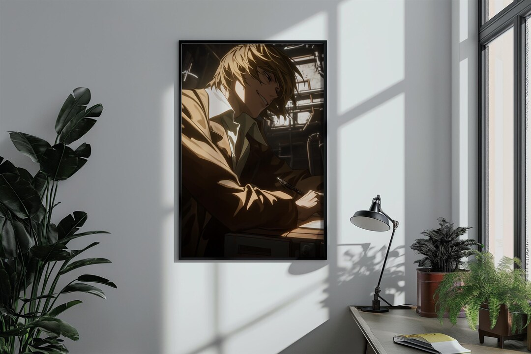Light Yagami Poster, High Quality Digital Poster, Death Note Decor ...
