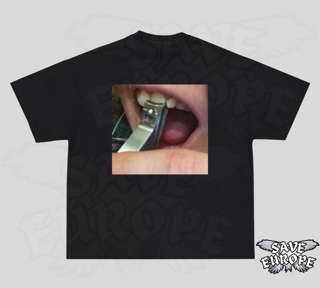 Cutting Teeth With Nail Clipper T-shirt, Cursed Nail Clipper Shirt ...