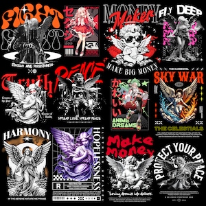 80+ Angel Streetwear T-shirts Designs, Pop Culture Designs, Graphic ...