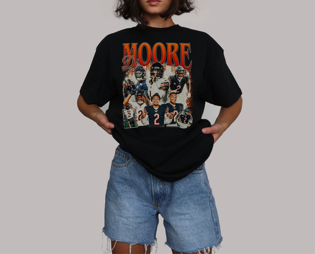 Vintage Bootleg Dj Moore Shirt, Dj Moore Nfl American Football T-shirt ...