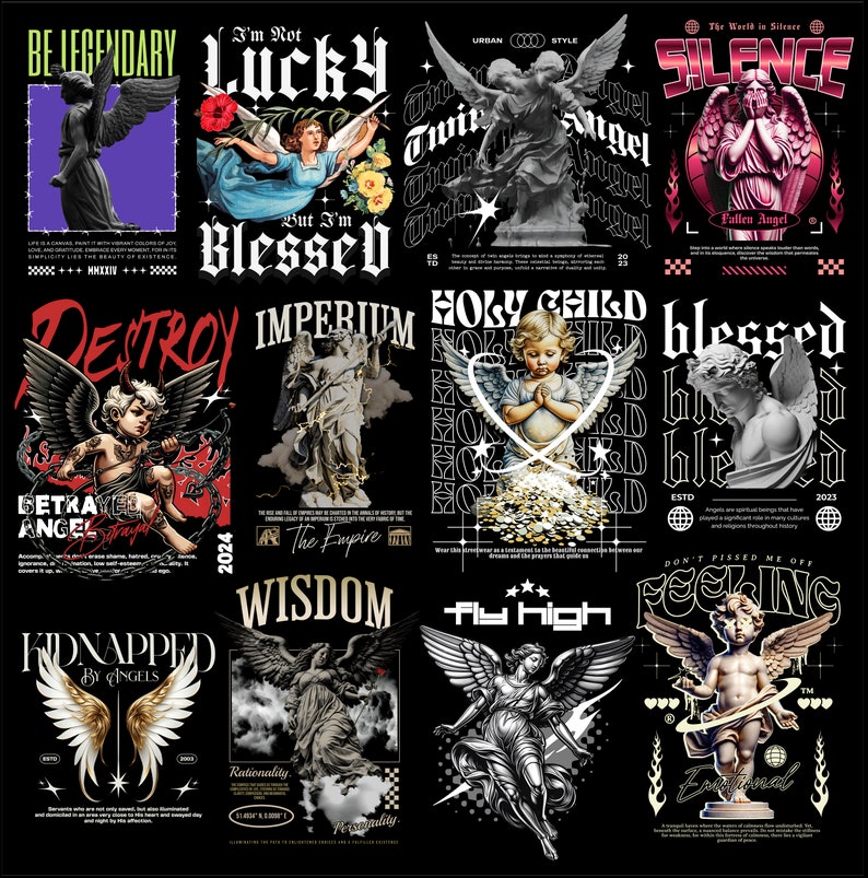 80+ Angel Streetwear T-shirts Designs, Pop Culture Designs, Graphic ...