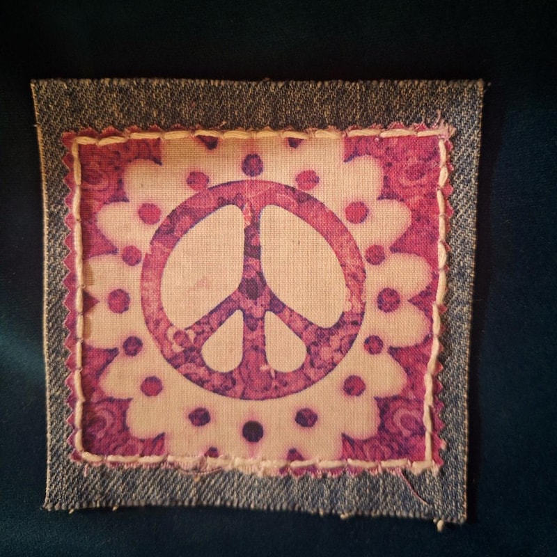 Peace Sign Applique - Etsy