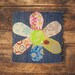 Denim Patchwork Flower Patch, Handmade Fabric Patch, 4x4 Inches, Denim ...