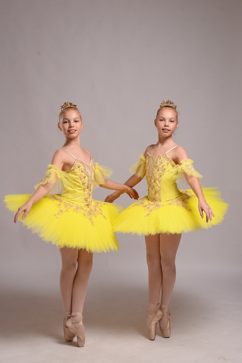 Ballet Costume for Duet Dance Lemon Tutu Pancake on the Ring - Etsy
