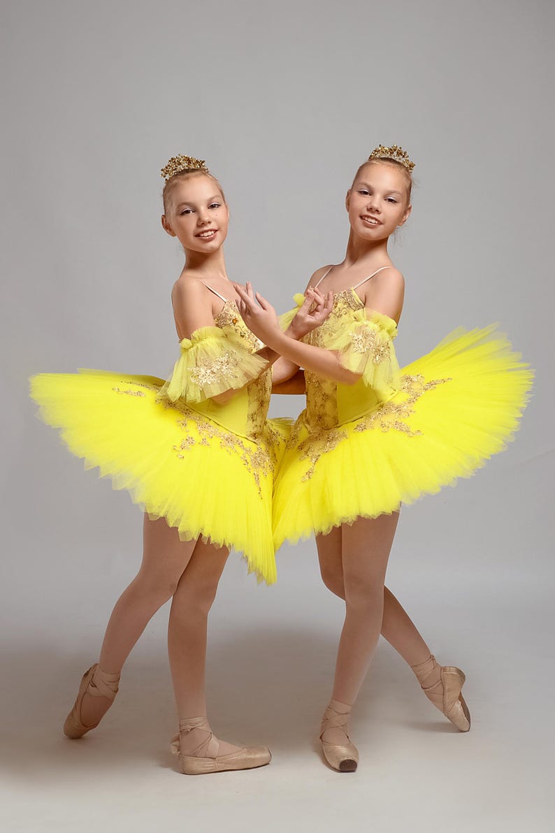Ballet Costume for Duet Dance Lemon Tutu Pancake on the Ring - Etsy