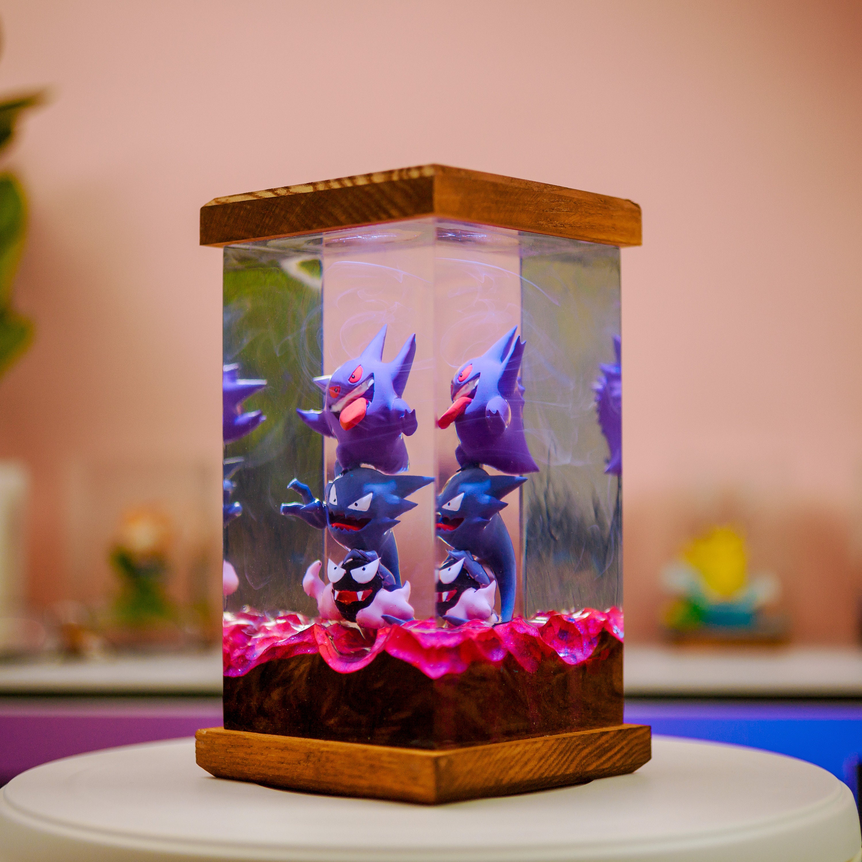 Gengar Pokemon Resin Lamp, Pokemon Night Light, Resin Night Light ...