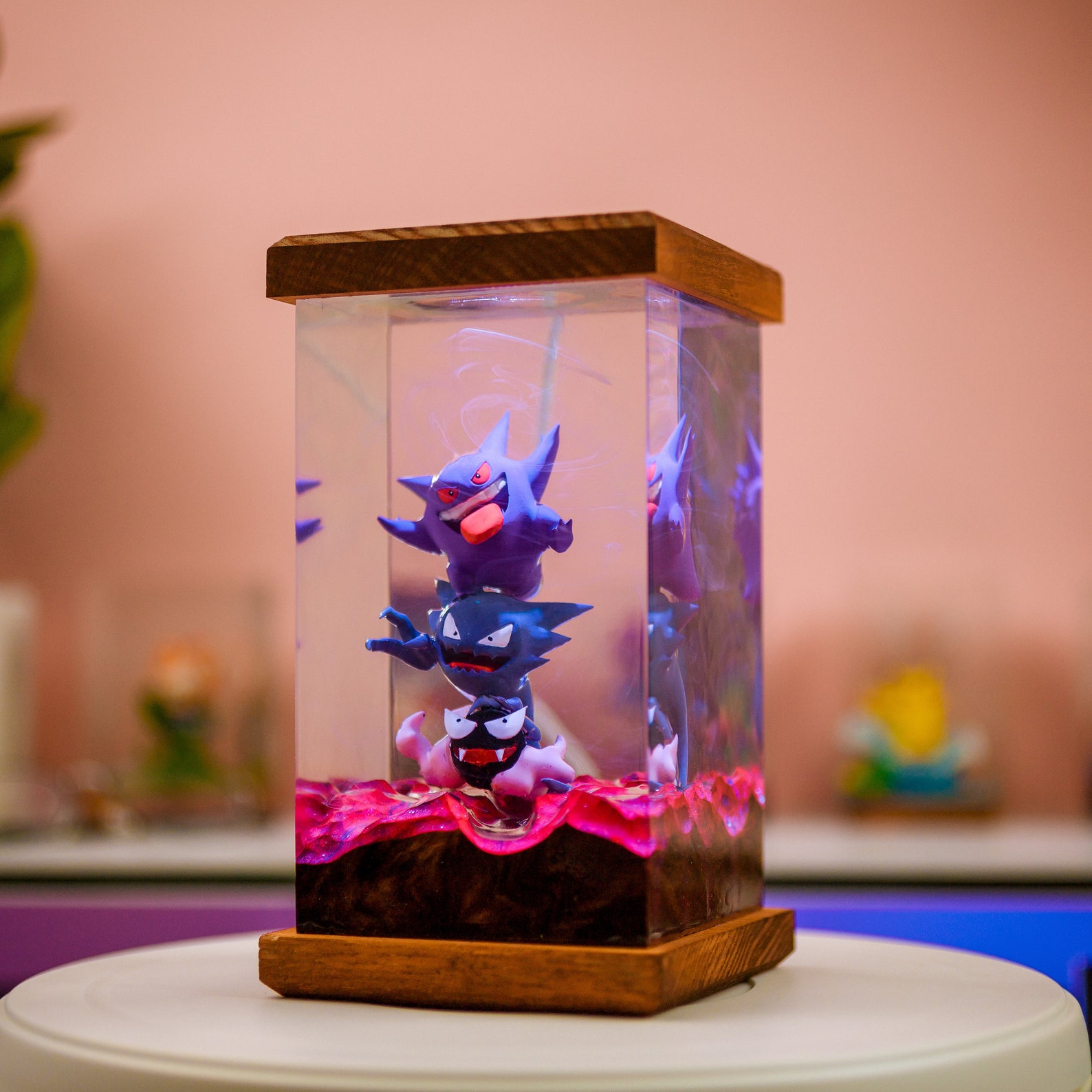 Gengar Pokemon Resin Lamp, Pokemon Night Light, Resin Night Light ...