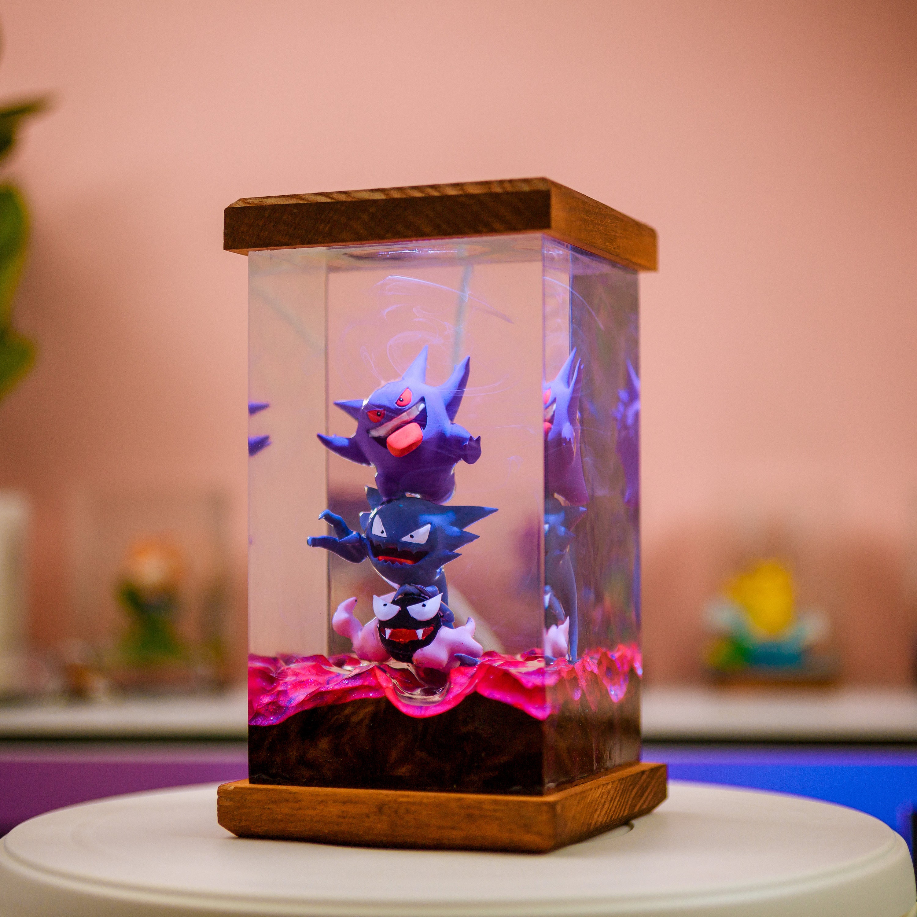 Gengar Pokemon Resin Lamp, Pokemon Night Light, Resin Night Light ...