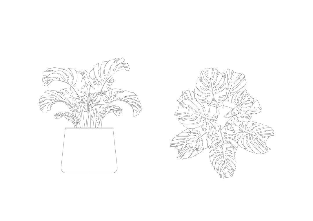 2D PLANTS MODELS for Autocad , Archicad , Architectural and Design ...