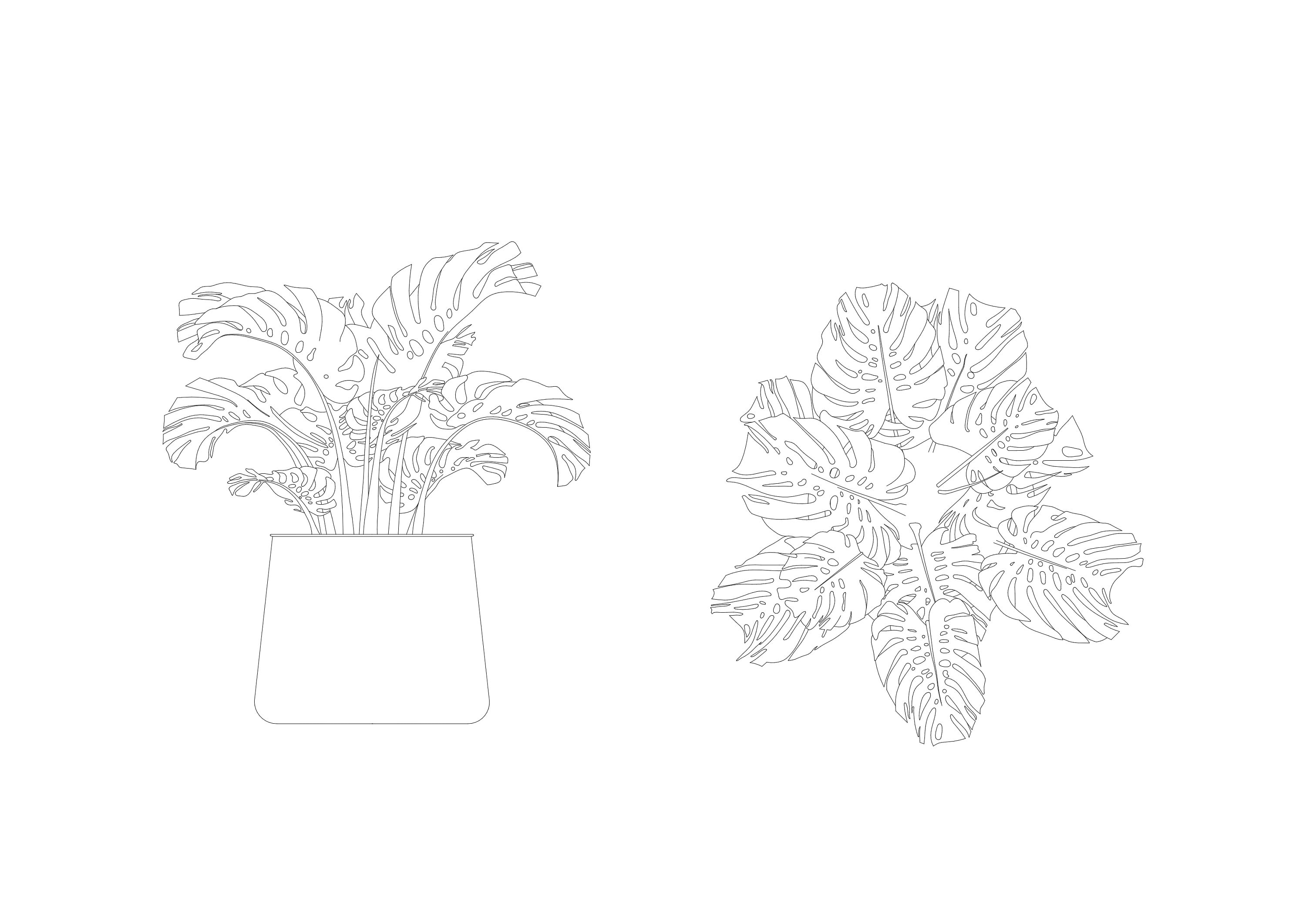 2D PLANTS MODELS for Autocad , Archicad , Architectural and Design ...