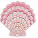 Pink Clam Shell Machine Embroidery File Design - 4x4 Inch Hoop ...