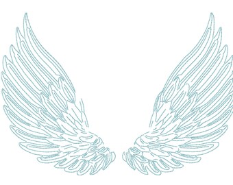 Wings embroidery | Etsy