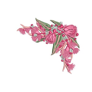Australian Flowers Machine Embroidery File Design - 4x4 Inch Hoop ...
