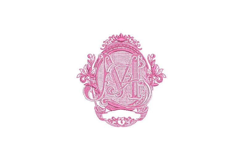 S M Scroll Monogram Crest Machine Embroidery File Design - Etsy