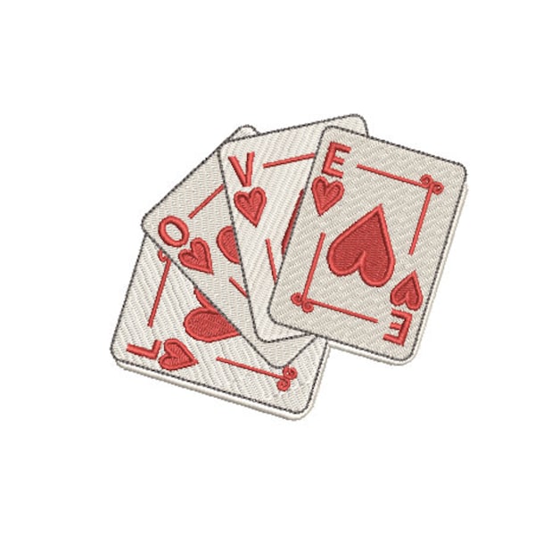 Playing Card Embroidery - Etsy