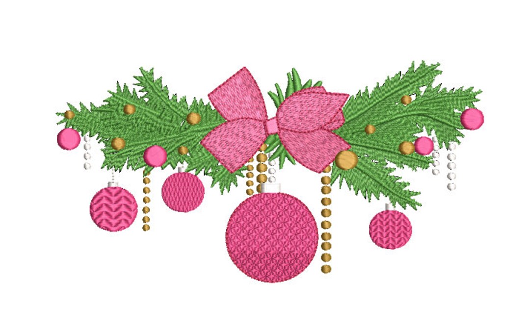 Xmas Display Embroidery - Machine Embroidery File - Design 5x7 Inch ...