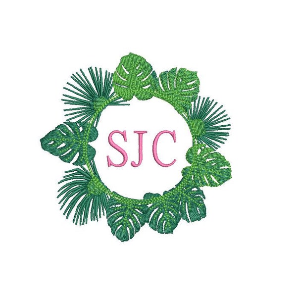 Palm Tree Monogram - Etsy