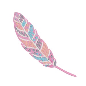 Boho Gypsy Feather Machine Embroidery File Design 4 X 4 Inch Hoop ...