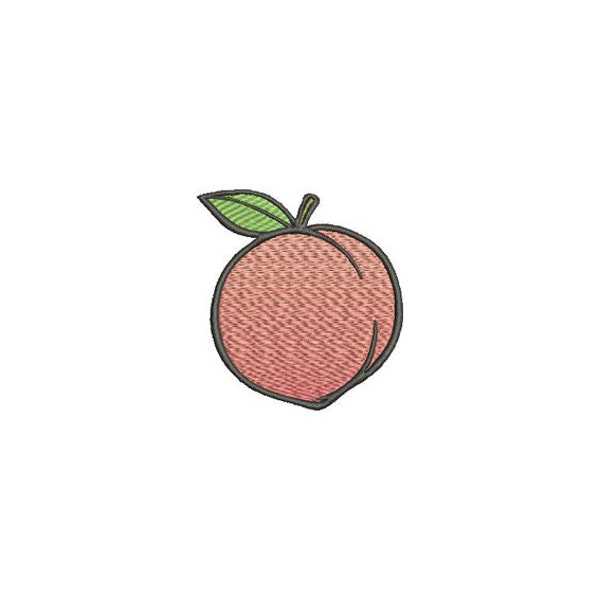 Peach Embroidery - Etsy