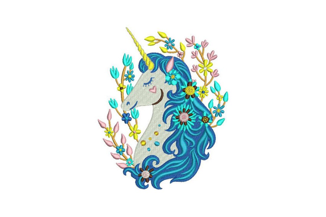 Unicorn Embroidery Design - Machine Embroidery Boho Unicorn - Machine ...