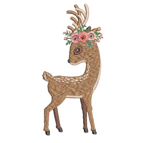 Deer Embroidery - Etsy