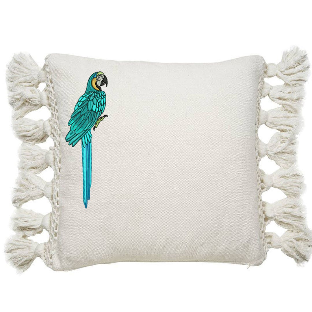 Machine Embroidery Blue Macaw Machine Embroidery File Design 5x7 Inch ...