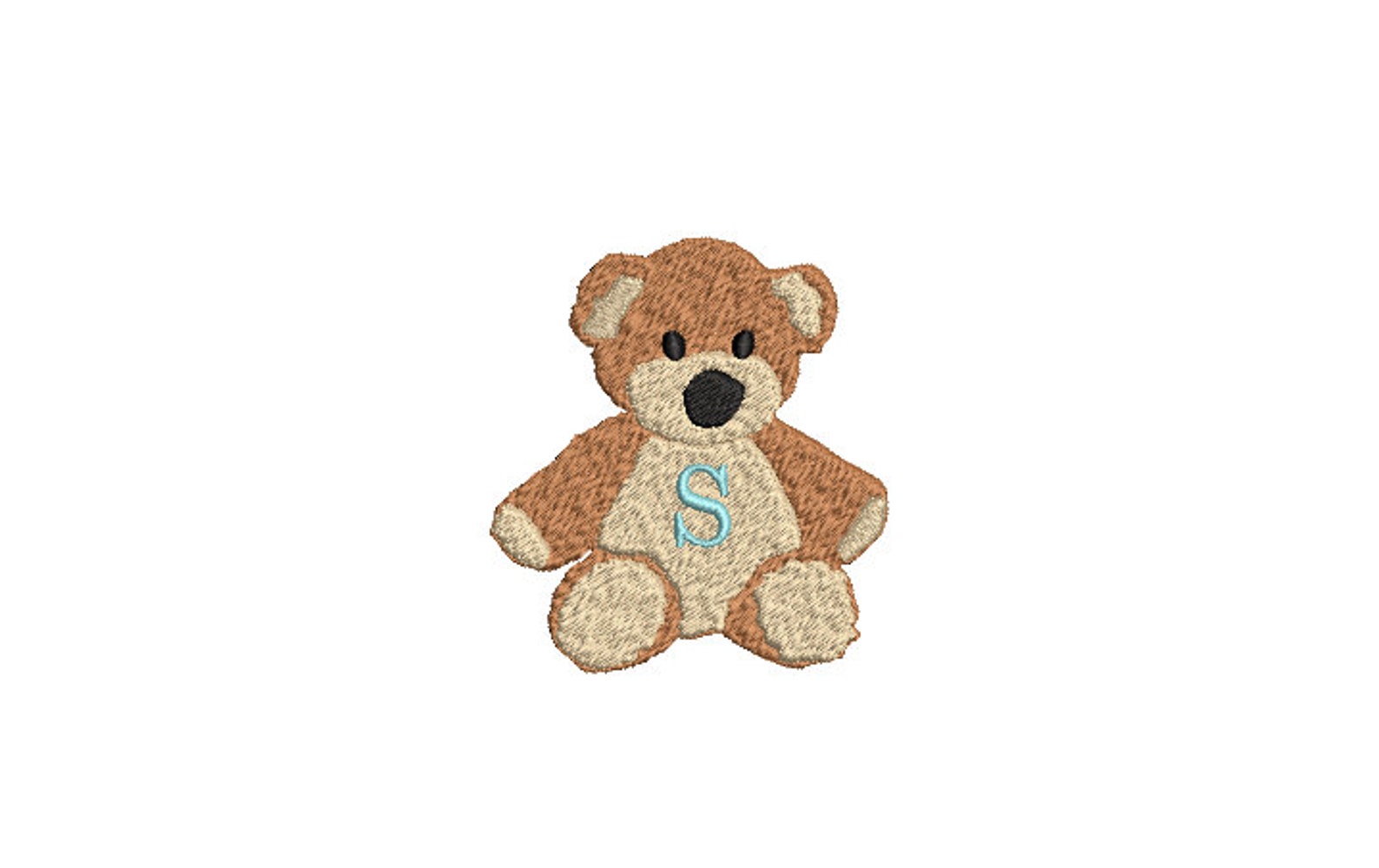 Teddy Bear Machine Embroidery File Design 3x3 Inch Hoop - Etsy