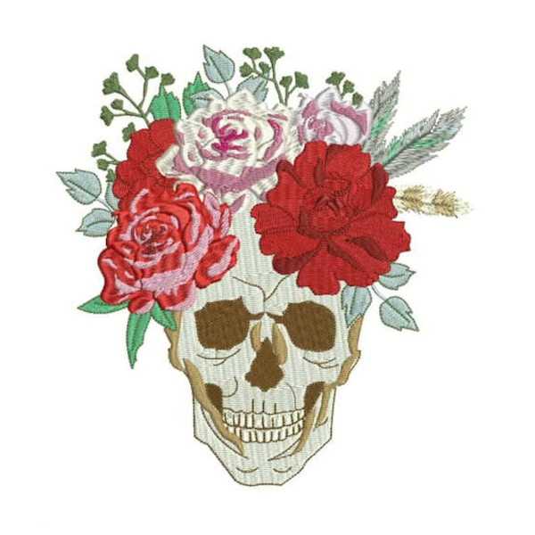 Skull Embroidery - Etsy