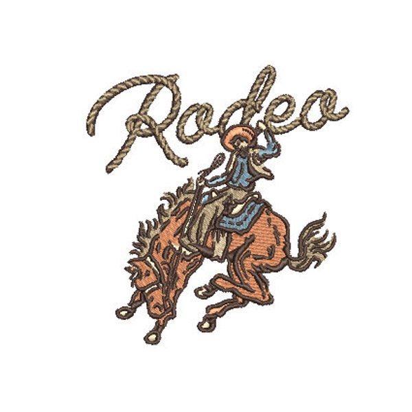 Cowboy Embroidery Design - Etsy