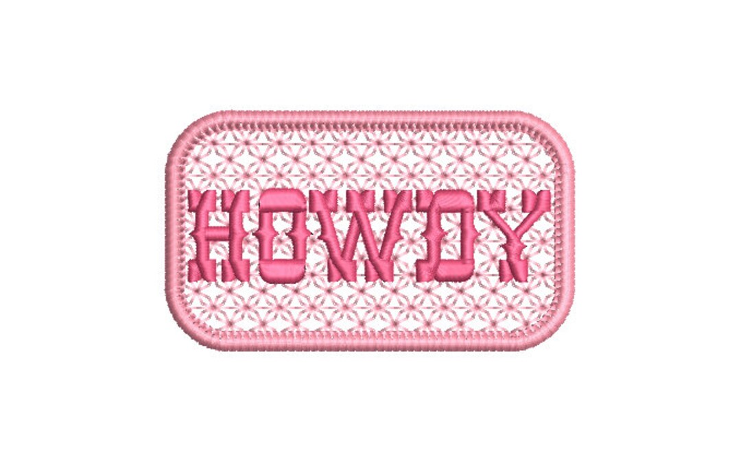 Howdy - Western Machine Embroidery File Design - 4x4 Inch Hoop ...