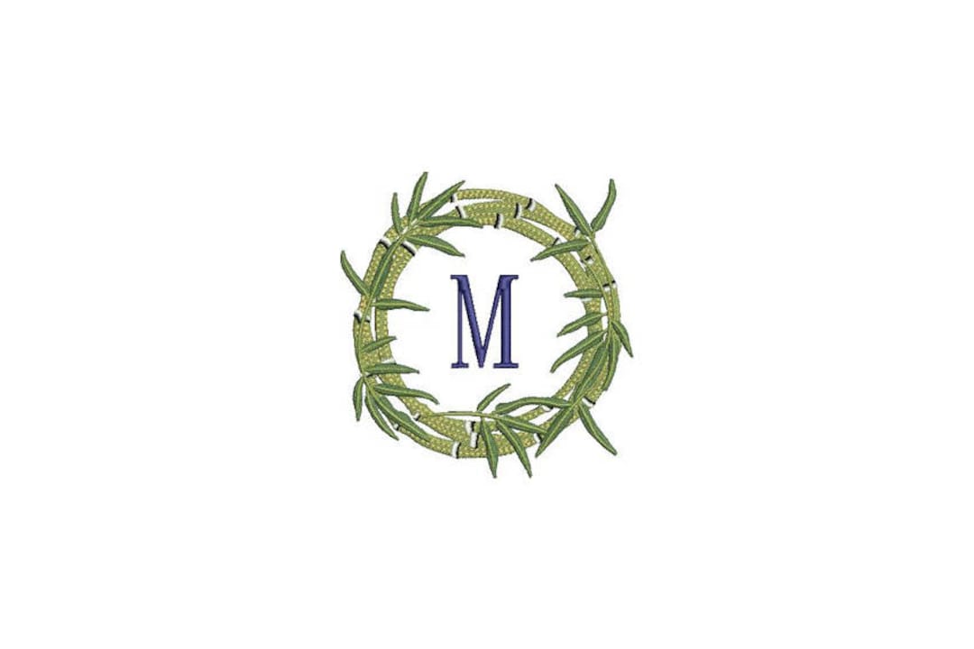 Bamboo Frame Machine Embroidery File Design - 4 X 4 Inch Hoop ...