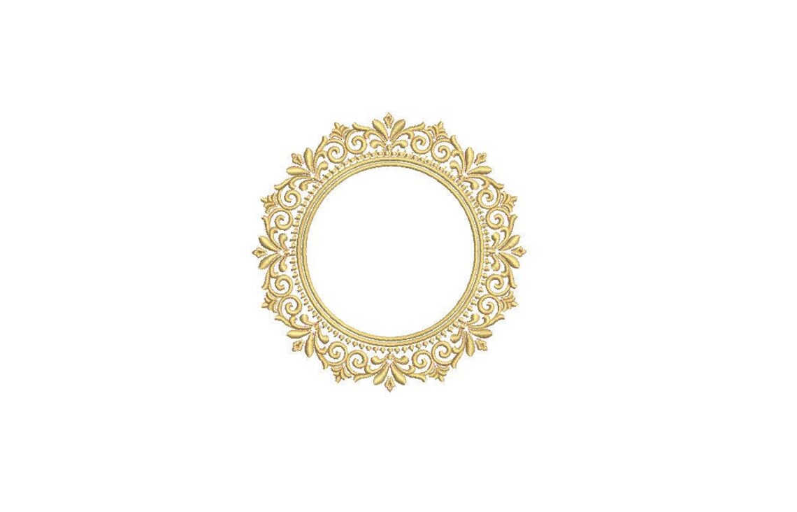 Vintage Gold Lace Machine Embroidery File Design 4x4 Inch Hoop ...
