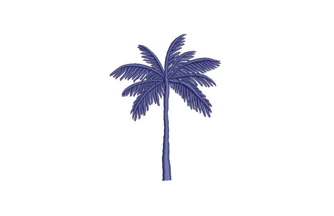 Palm Tree Machine Embroidery File Design - 4 X 4 Inch Hoop - Palm ...