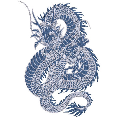 Chinese Dragon Machine Embroidery Design Instantly Download - Etsy