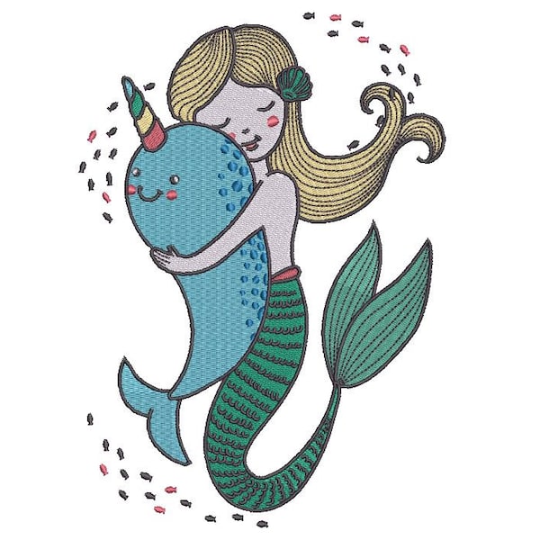Mermaid Embroidery - Etsy