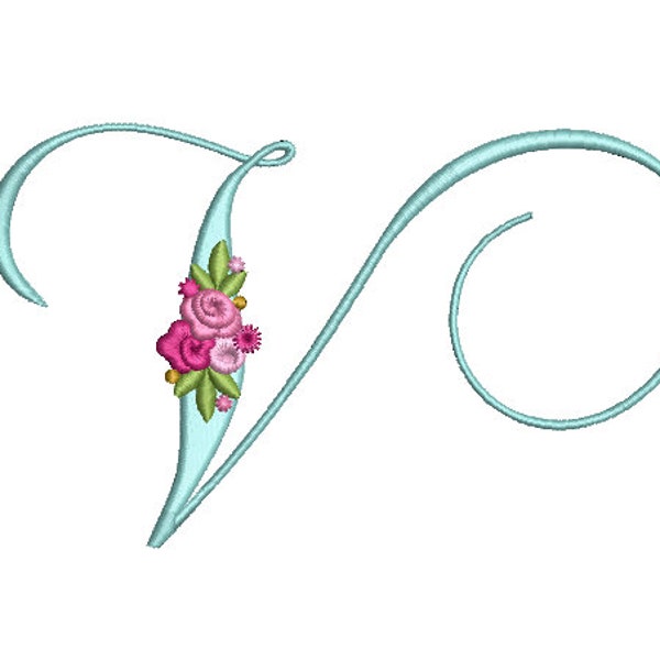 Monogram Letter V - Etsy