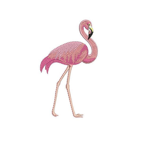 Flamingo Embroidery - Etsy