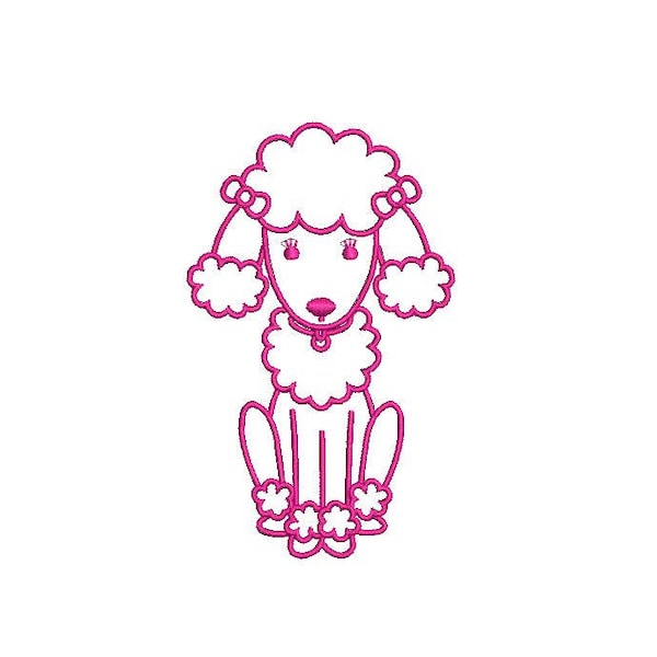 Poodle Embroidery - Etsy