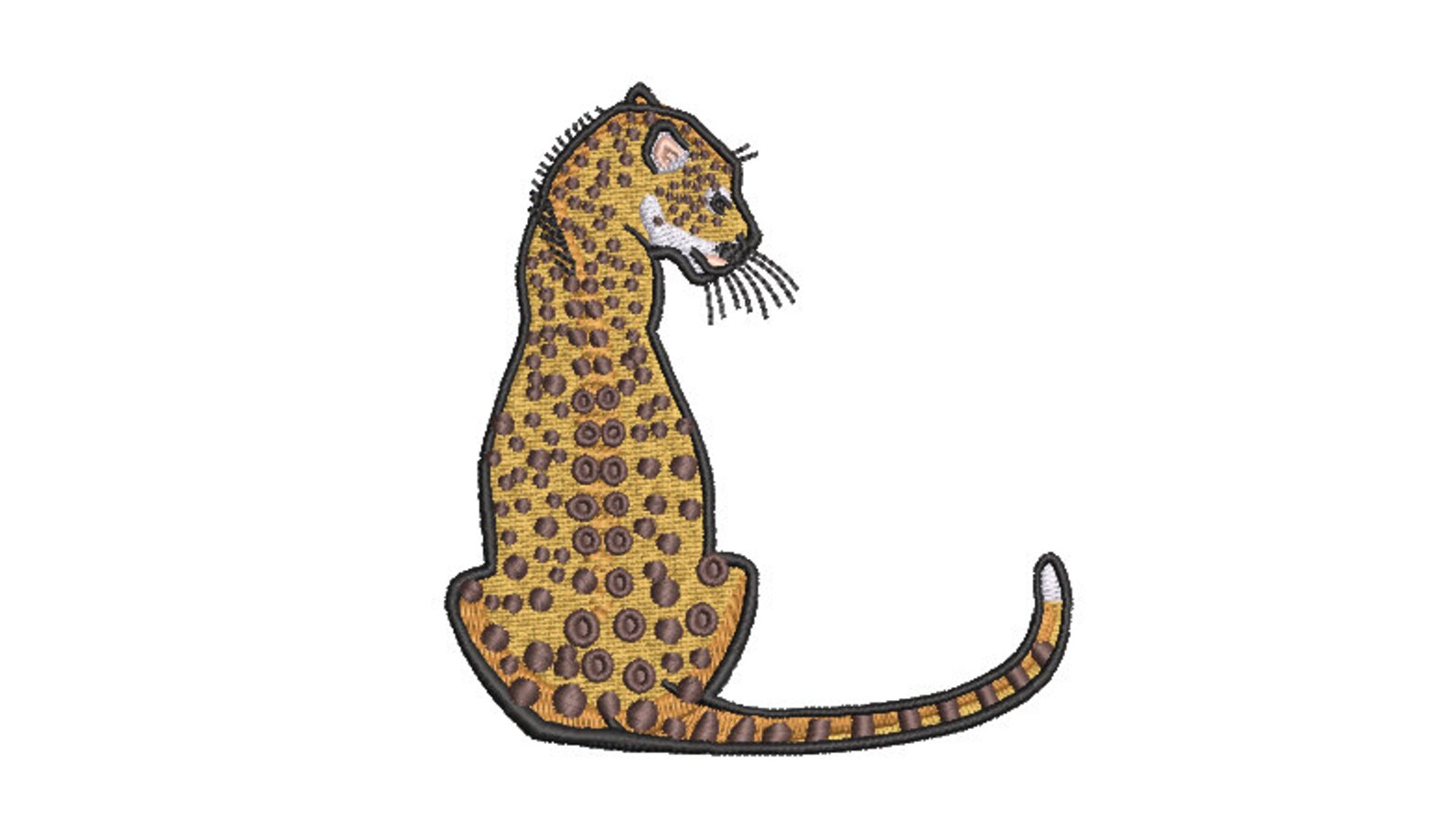 Monogram Leopard Machine Embroidery File Design - 4x4 Inch Hoop ...