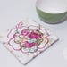 Quilted Rose Coaster Mug Rug ITH Machine Embroidery File Design 5x7 ...