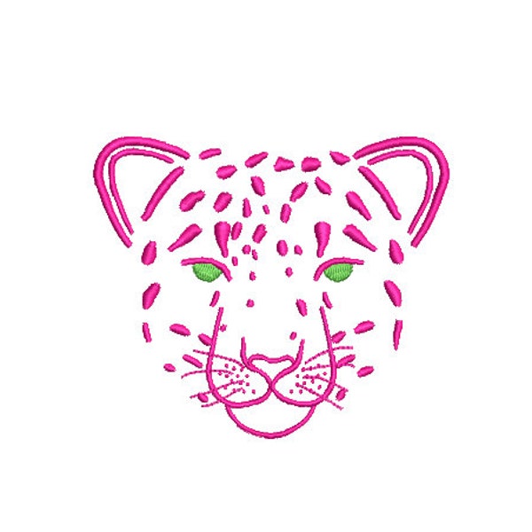 Leopard Embroidery Designs - Etsy