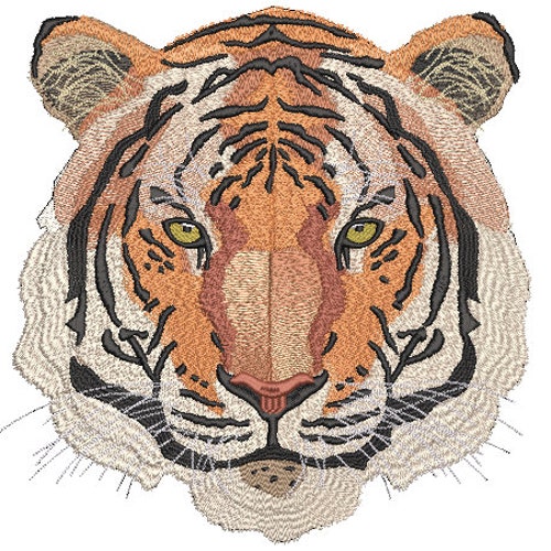Tiger Machine Embroidery Design - Etsy